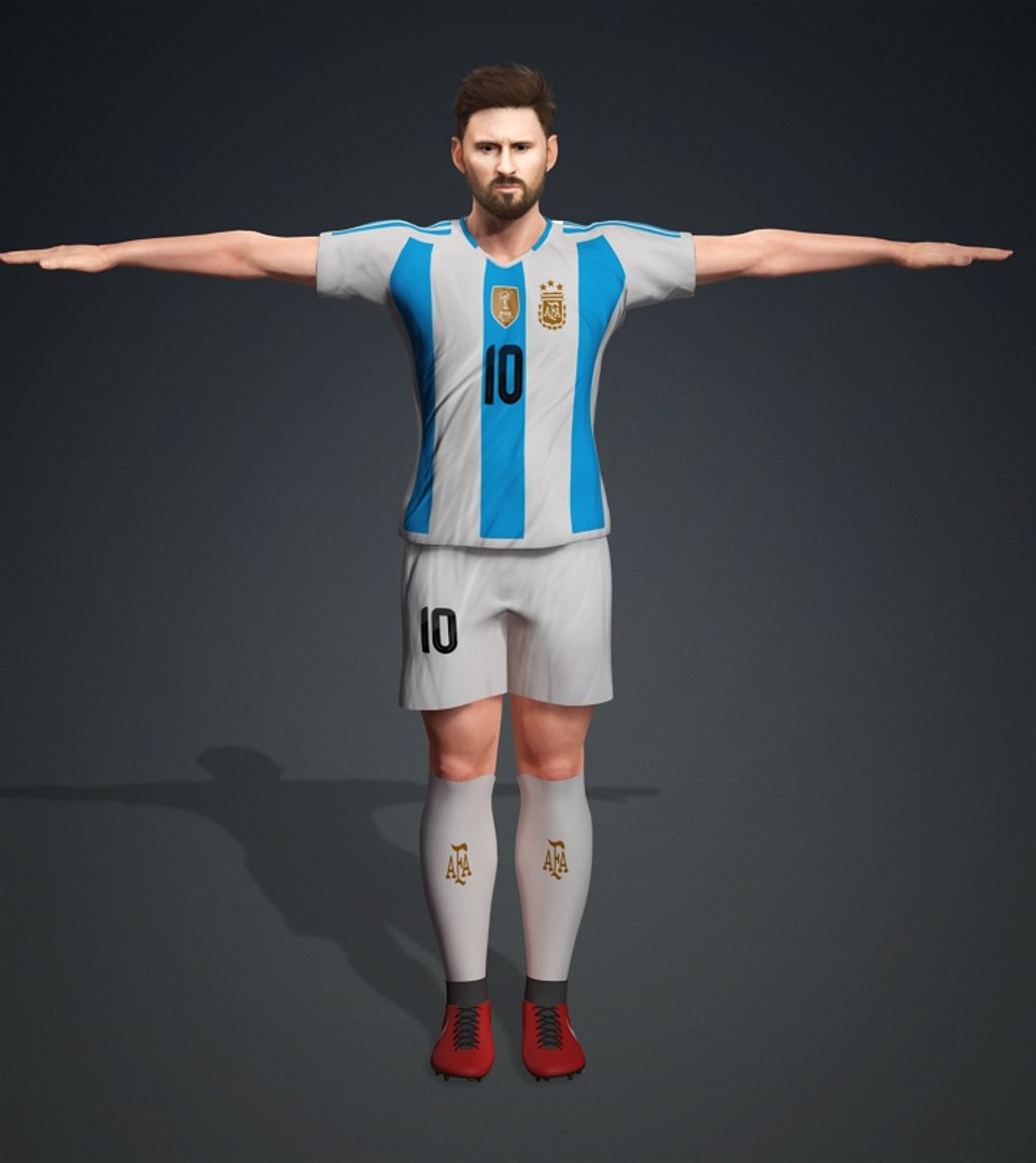Lionel Messi 3D Model Low-poly 3D Model - TurboSquid 2287399