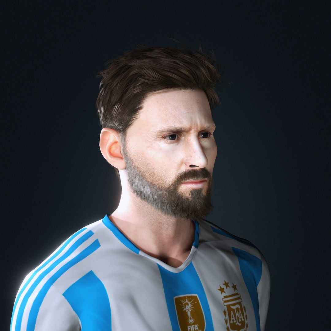 Lionel Messi 3D Model Low-poly 3D Model - TurboSquid 2287399