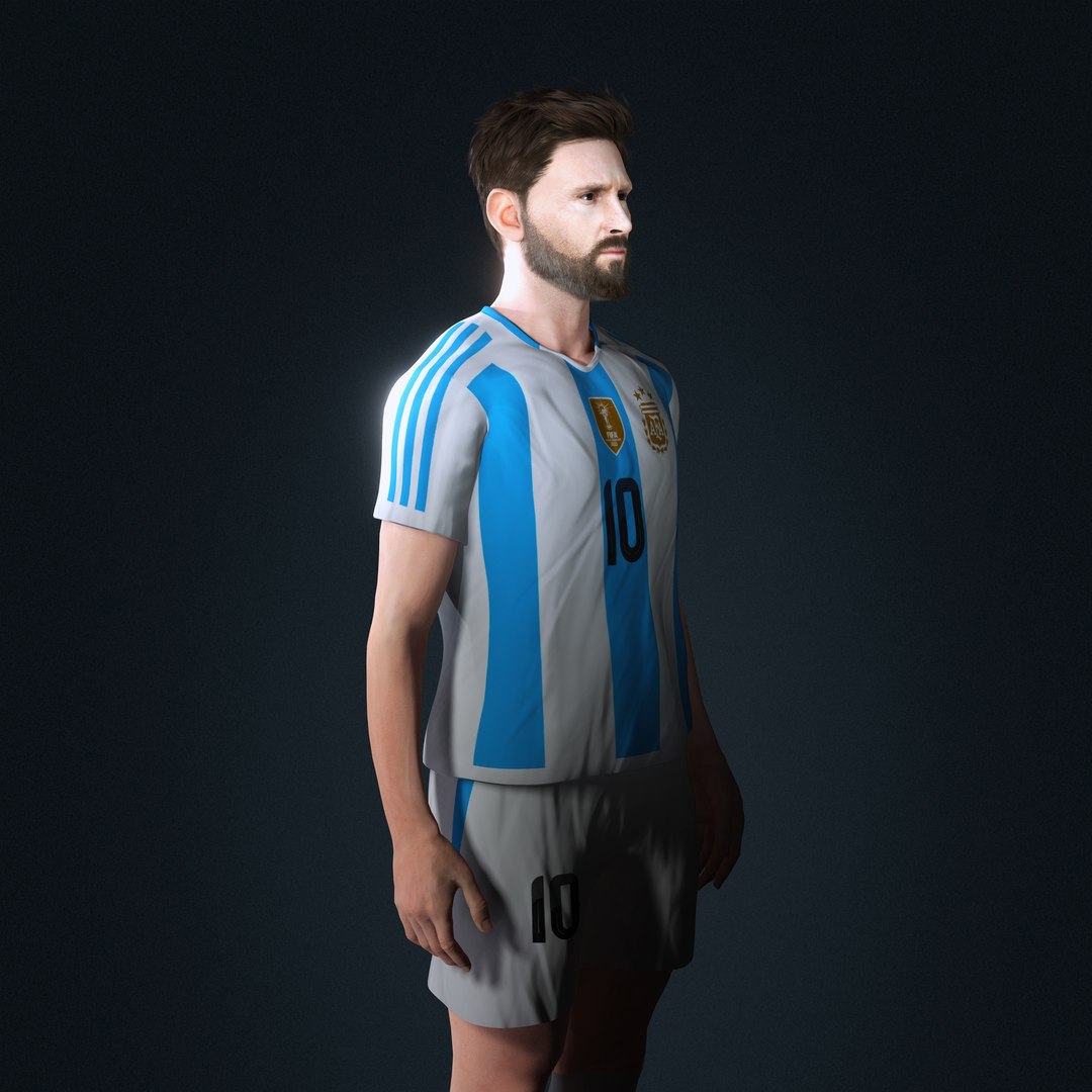 Lionel Messi 3D Model Low-poly 3D Model - TurboSquid 2287399