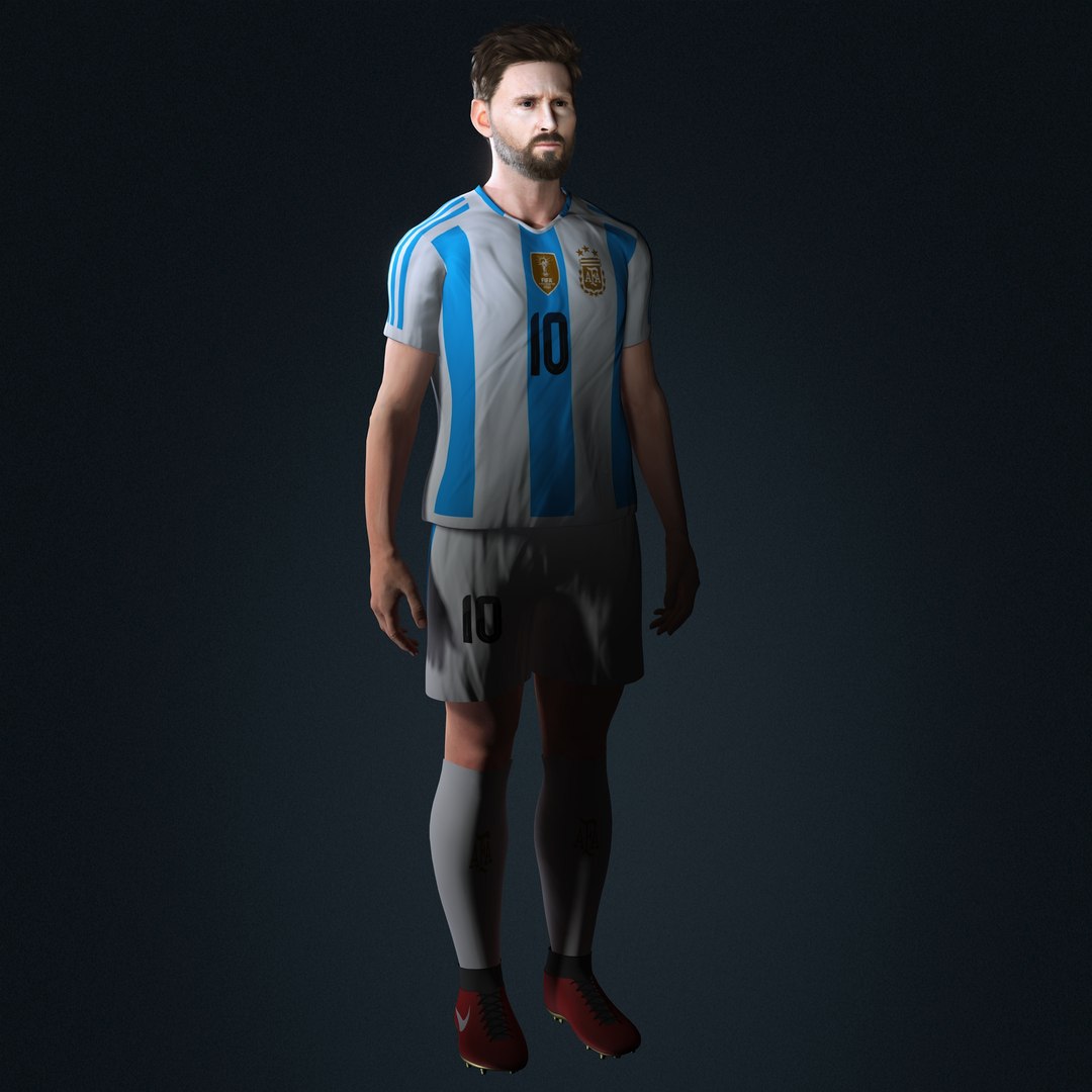 Lionel Messi 3D Model Low-poly 3D Model - TurboSquid 2287399