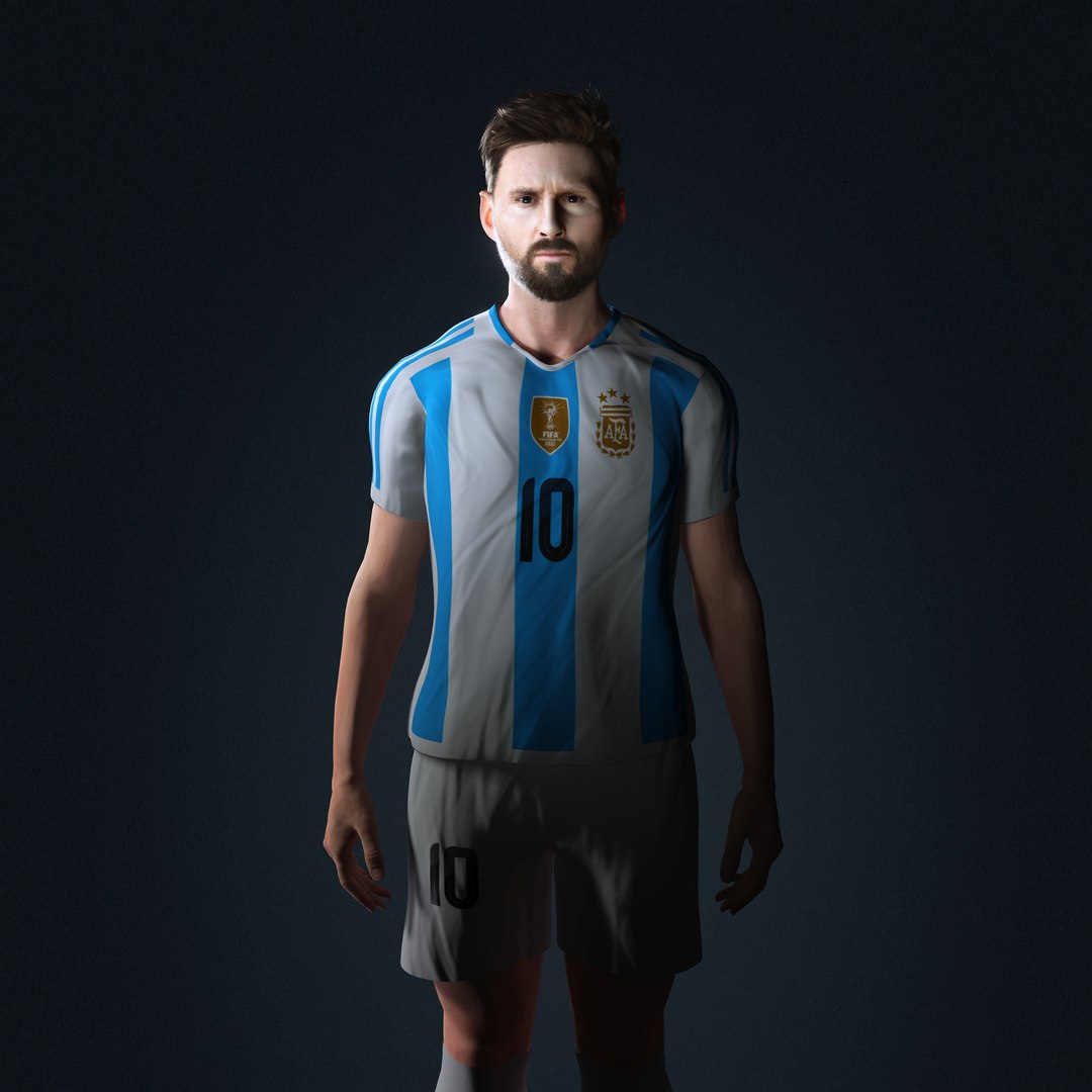 Lionel Messi 3D Model Low-poly 3D Model - TurboSquid 2287399