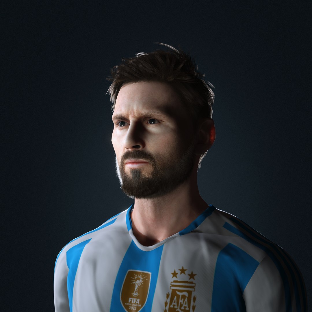 Lionel Messi 3D Model Low-poly 3D Model - TurboSquid 2287399