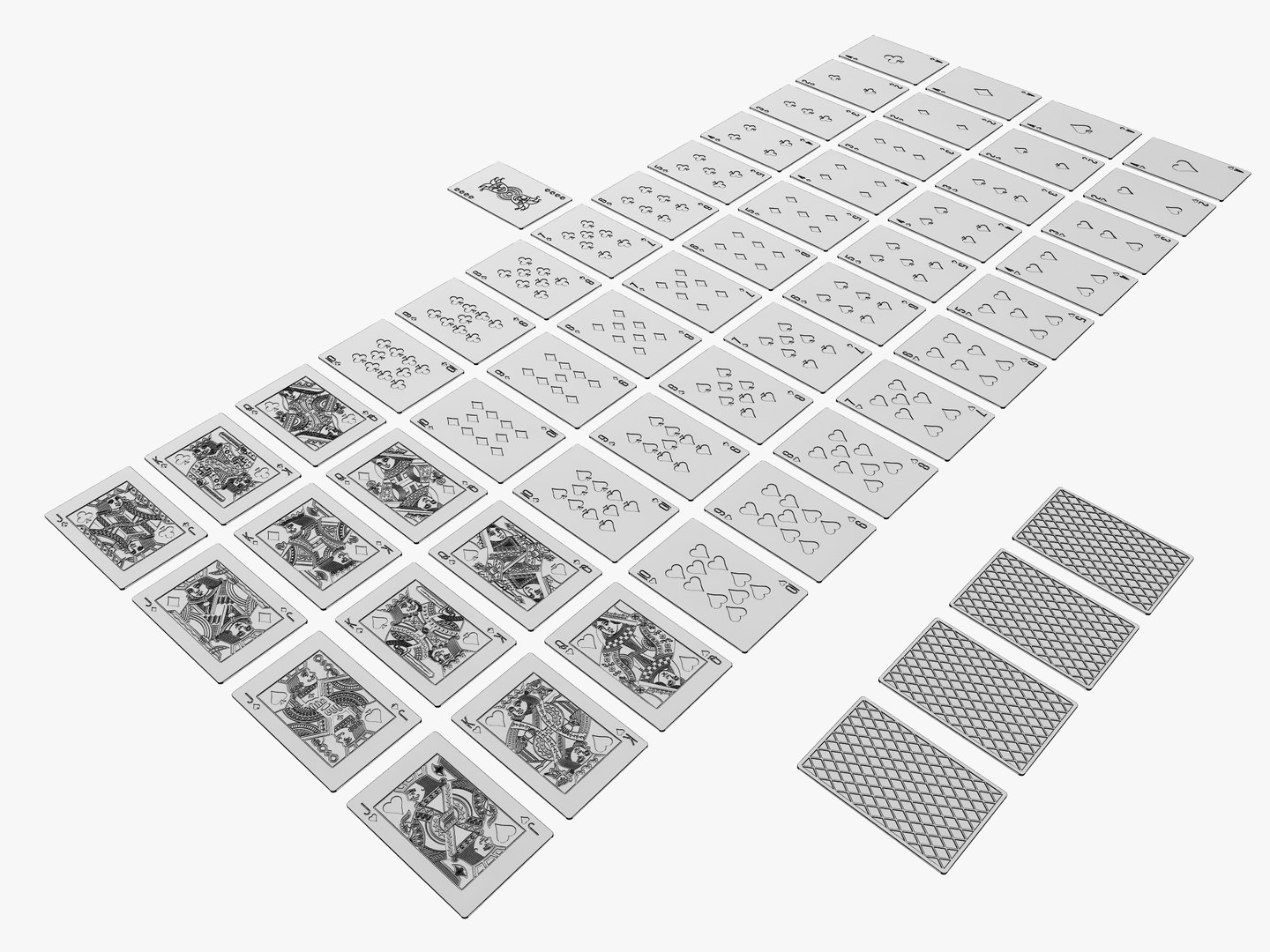 3D playing cards model - TurboSquid 1701136