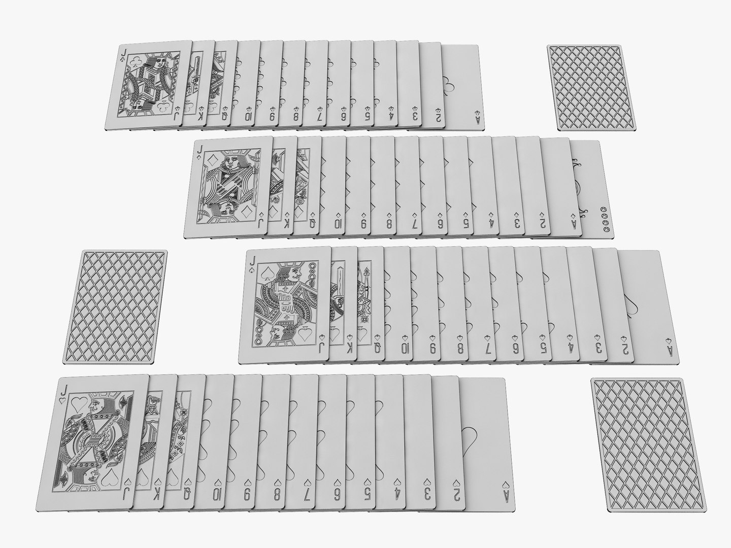 3D playing cards model - TurboSquid 1701136