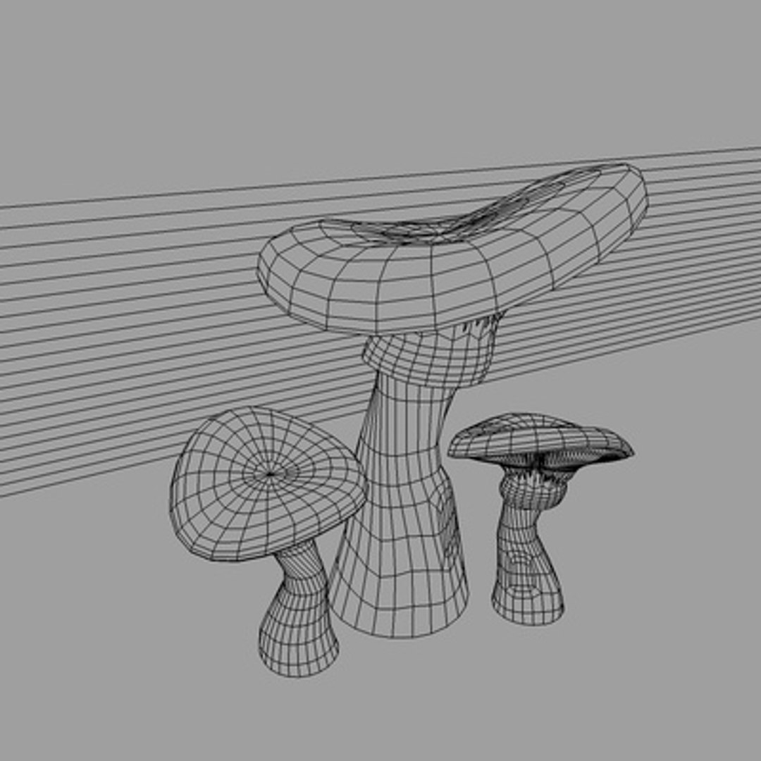 3d Mushrooms Toadstools
