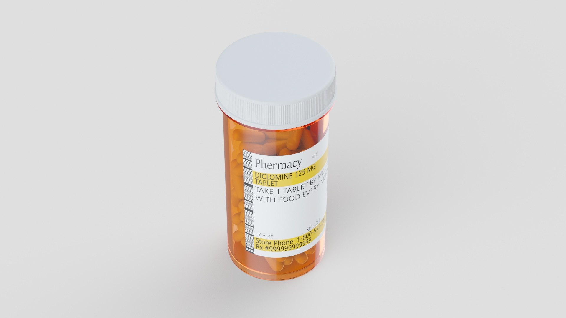 Pill Bottle 3D Model - TurboSquid 1977712
