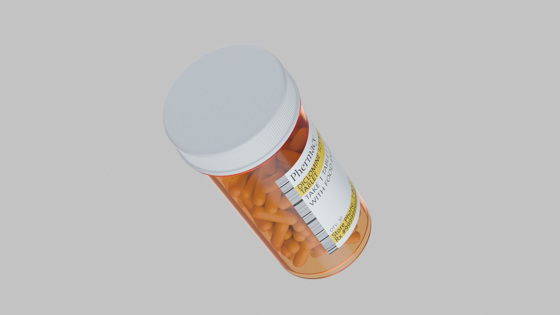 Pill Bottle 3D Model - TurboSquid 1977712