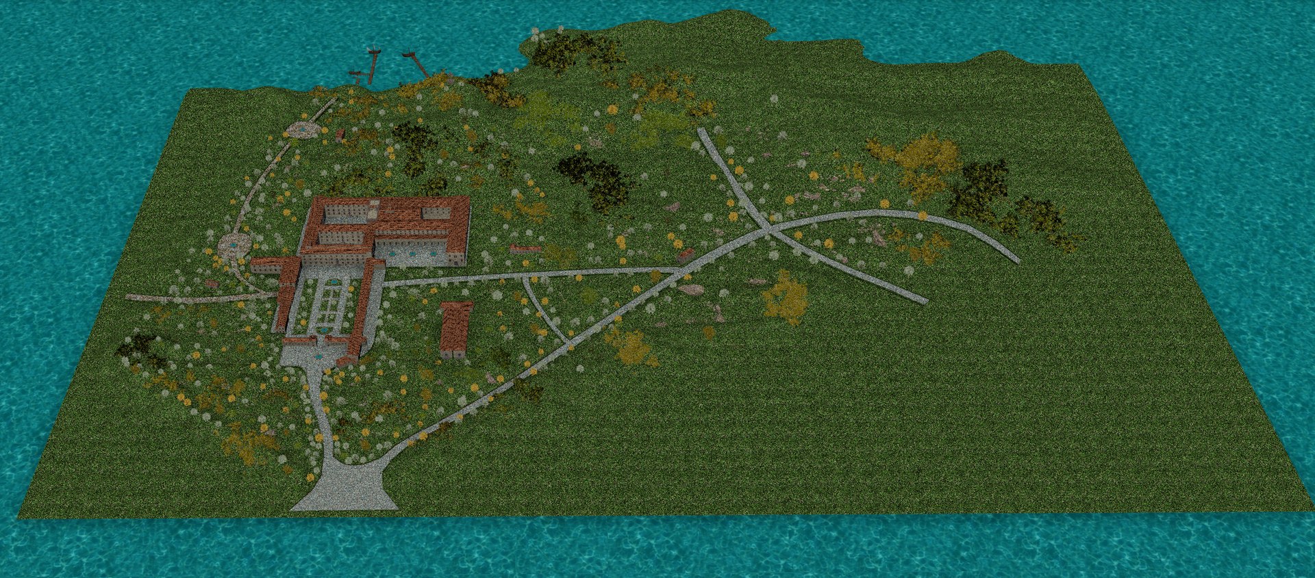 3D Sanctuary Of Lluc Mallorca Model - TurboSquid 2346730