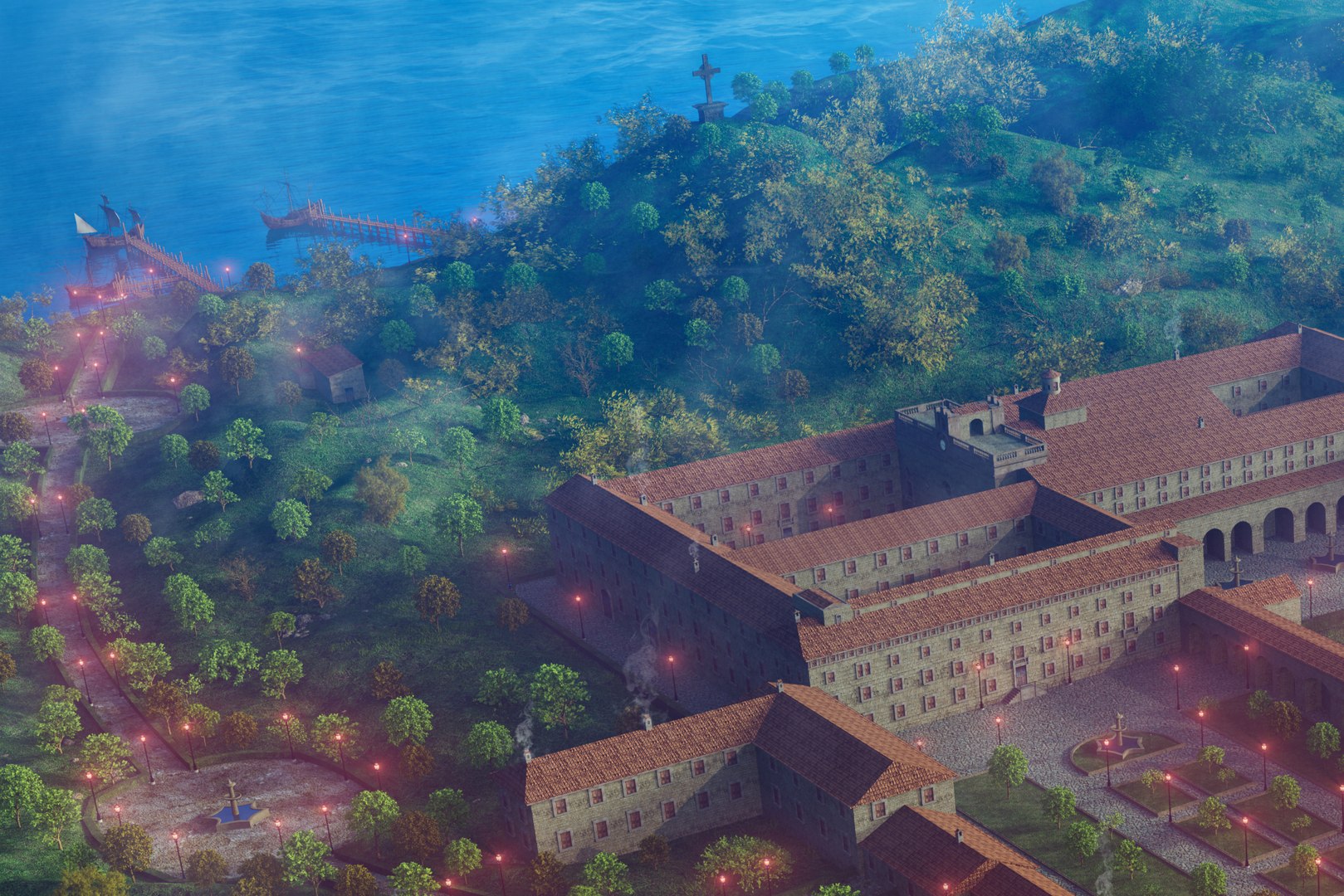 3D Sanctuary Of Lluc Mallorca Model - TurboSquid 2346730