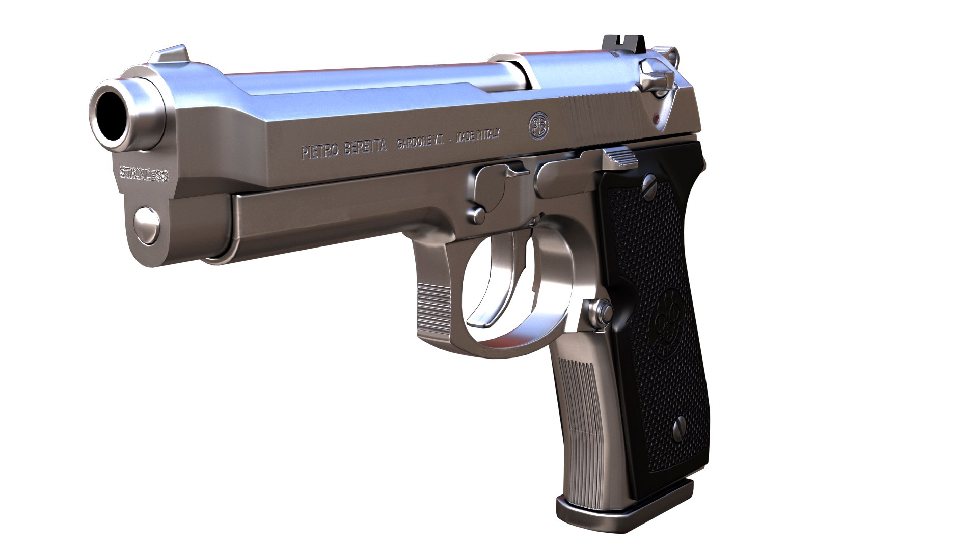 3D Beretta 92FS - TurboSquid 2124769