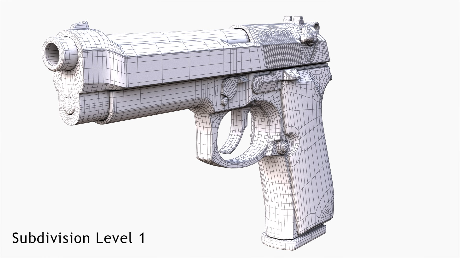 3D Beretta 92FS - TurboSquid 2124769