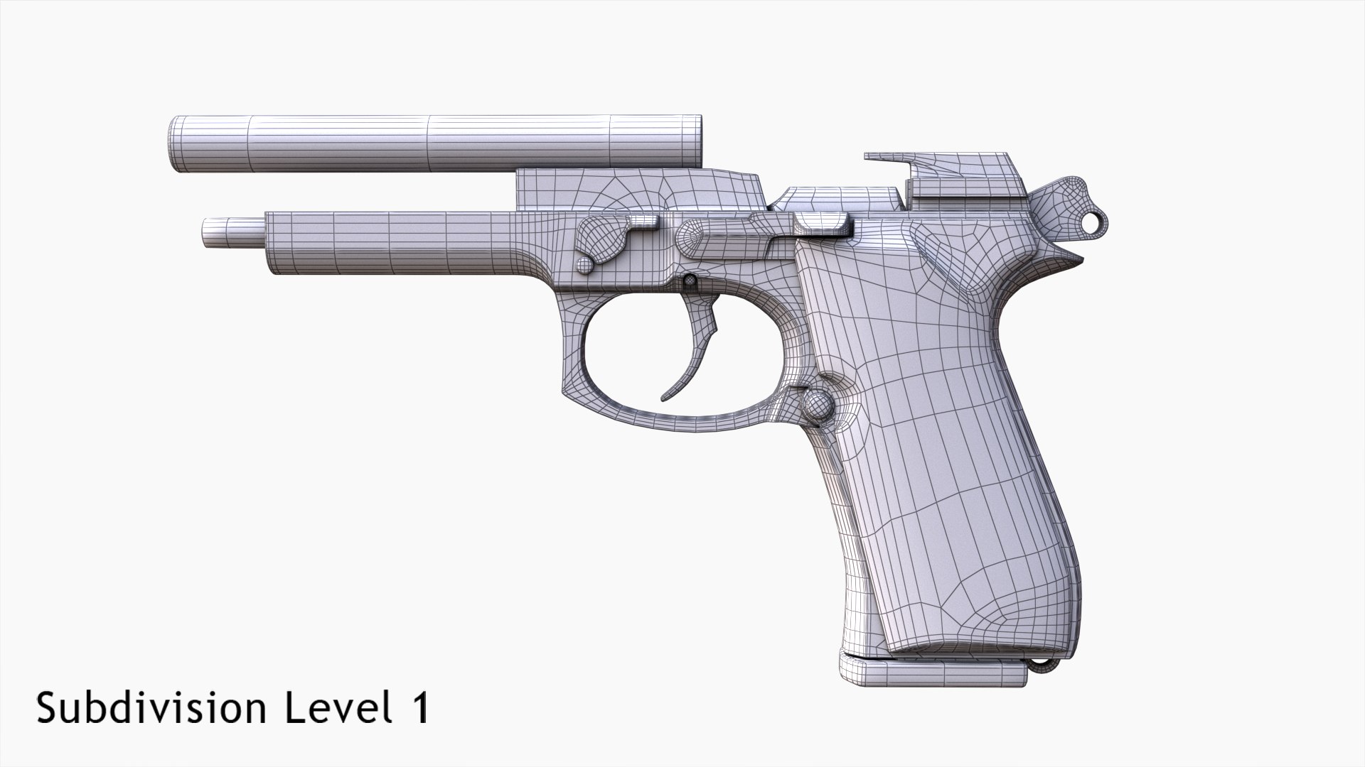3D Beretta 92FS - TurboSquid 2124769