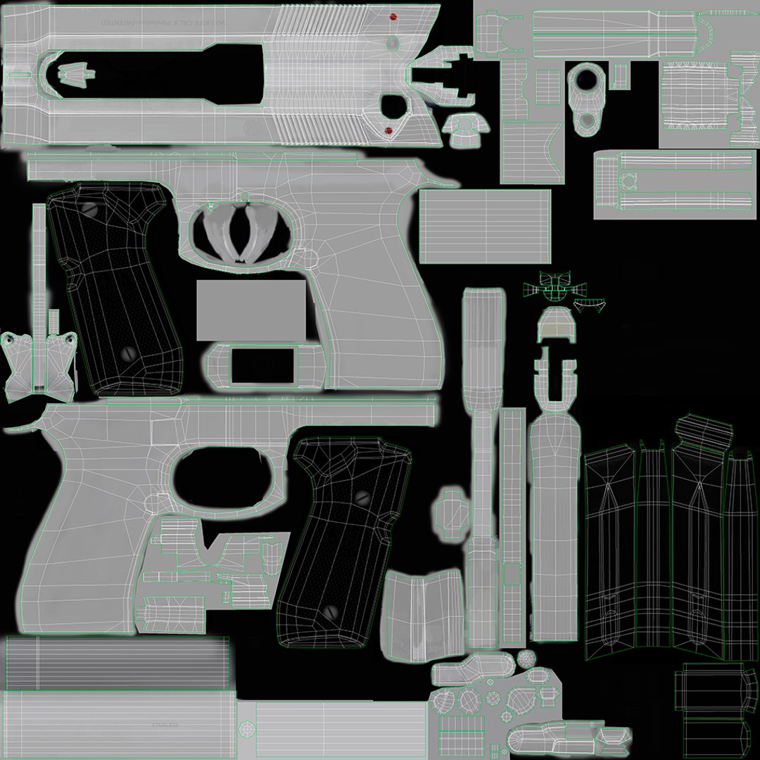 3D Beretta 92FS - TurboSquid 2124769