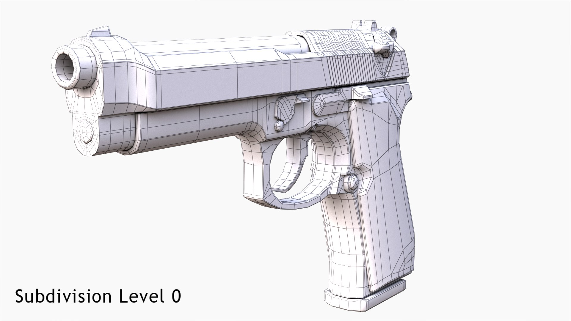 3D Beretta 92FS - TurboSquid 2124769