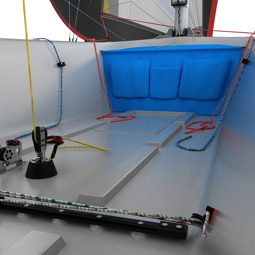 3d Model Of Keelboat Boat Sport