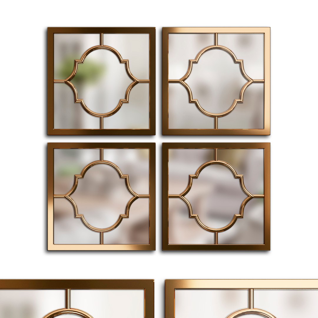 3D Mirrors Set 101 model - TurboSquid 1768213