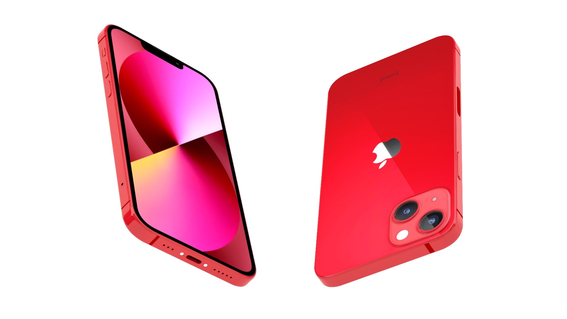 3D Apple IPhone 13 RED - TurboSquid 2046277