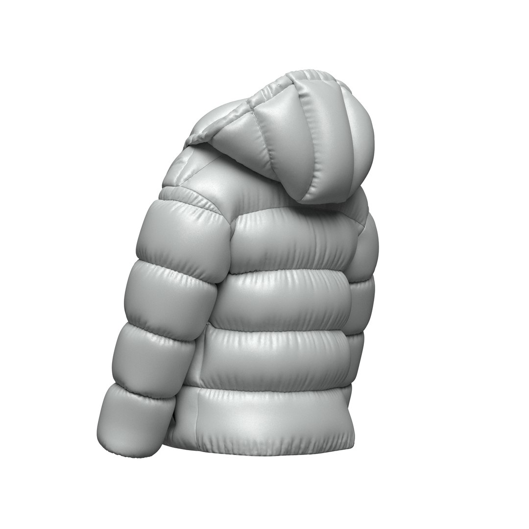 Womens Oversized Puffer Jacket Model - TurboSquid 2163554