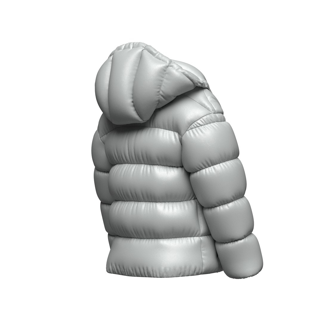 Womens Oversized Puffer Jacket Model - TurboSquid 2163554