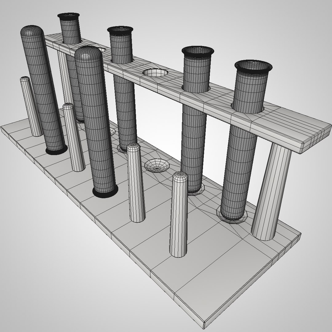 3d test tube rack