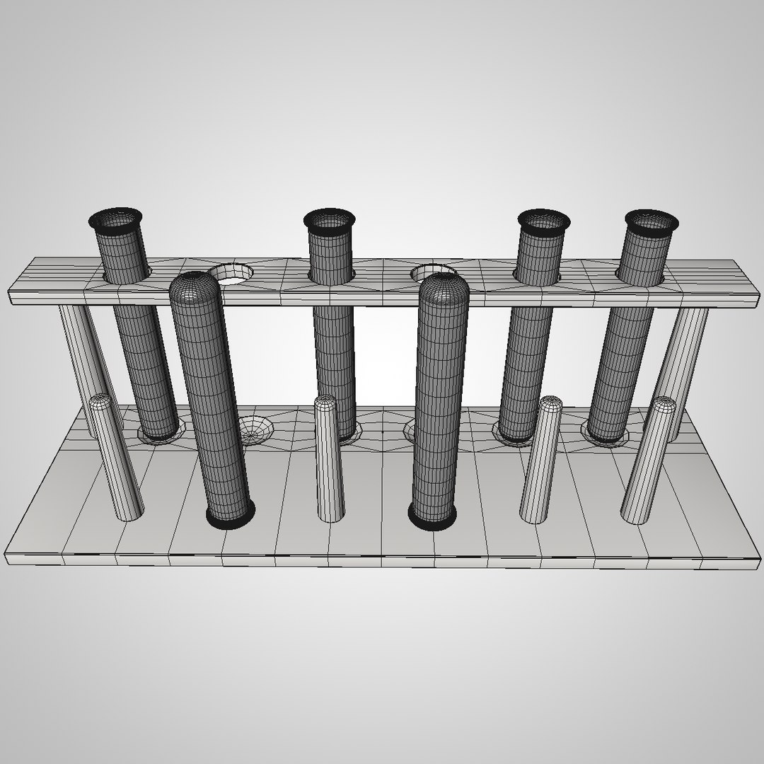 3d test tube rack