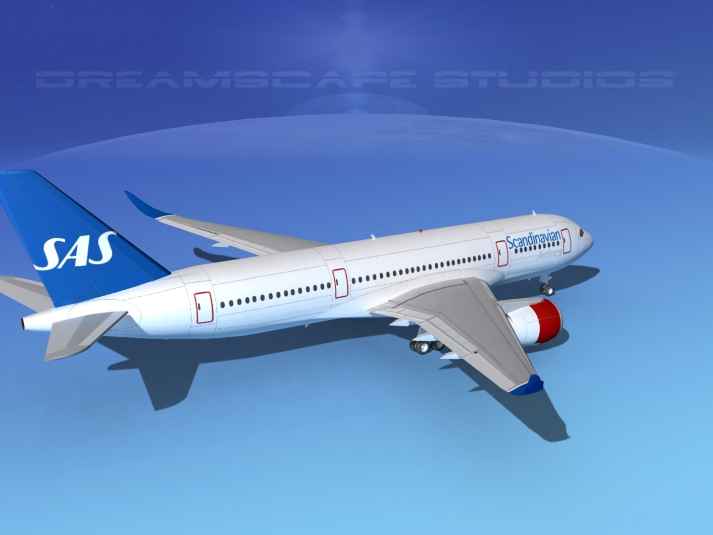 3d model airbus a350