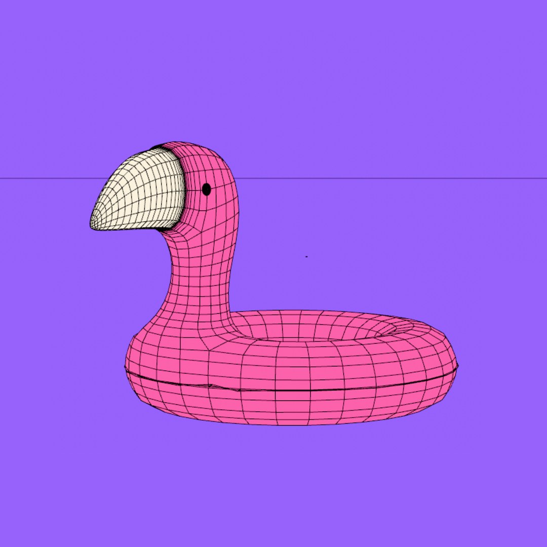 Tube Flamingo 3D - TurboSquid 1672306