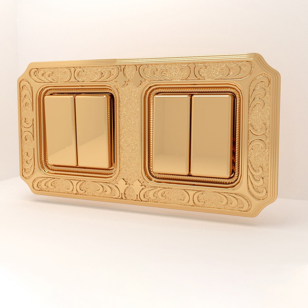 3D Classic Plug Sockets And Switches Model - TurboSquid 1999415