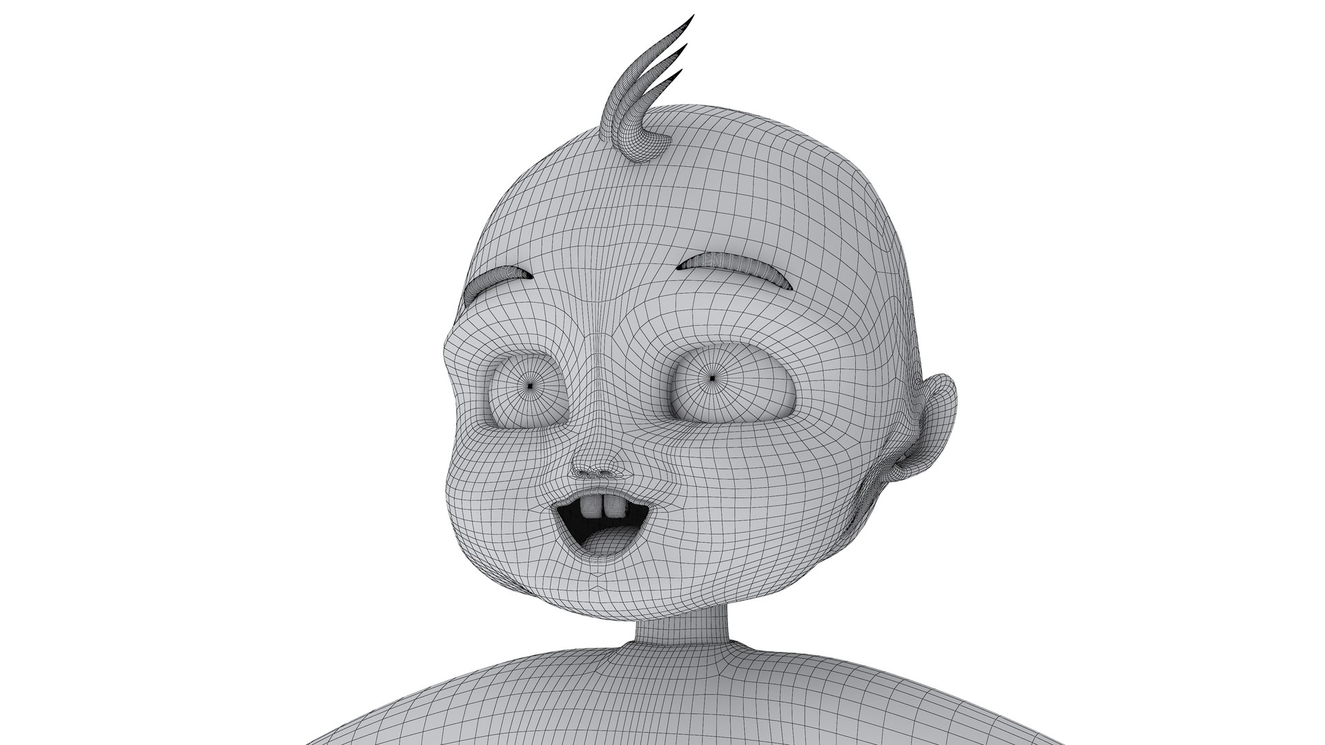 3D Cartoon Baby Rigged - TurboSquid 2150301
