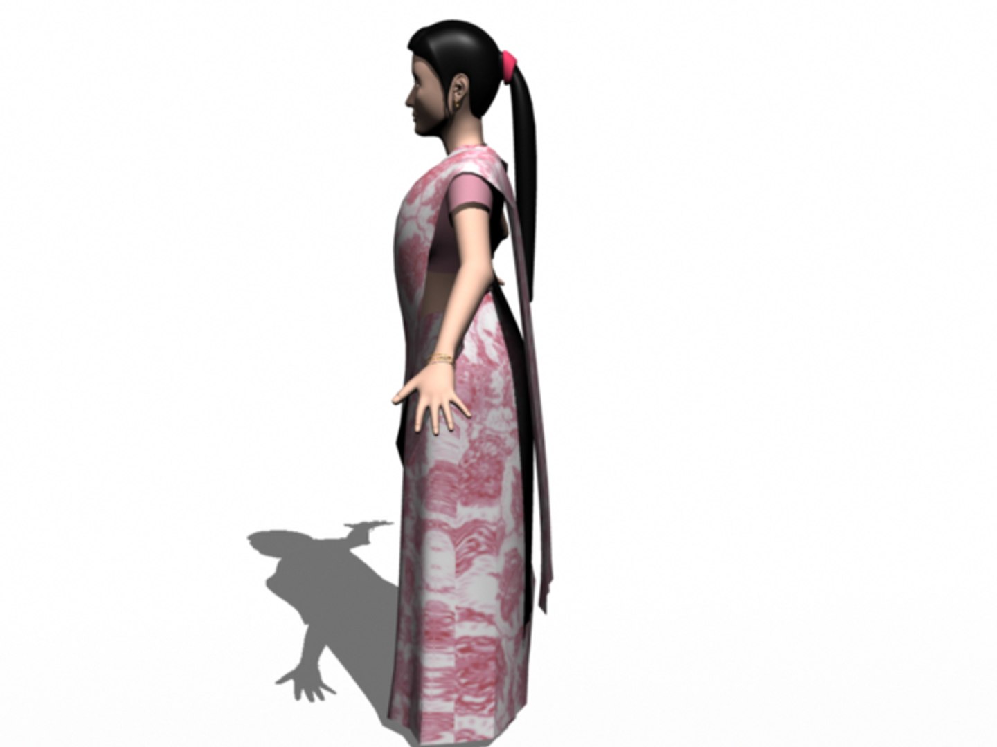 3d - Women Wearing Sadi Model