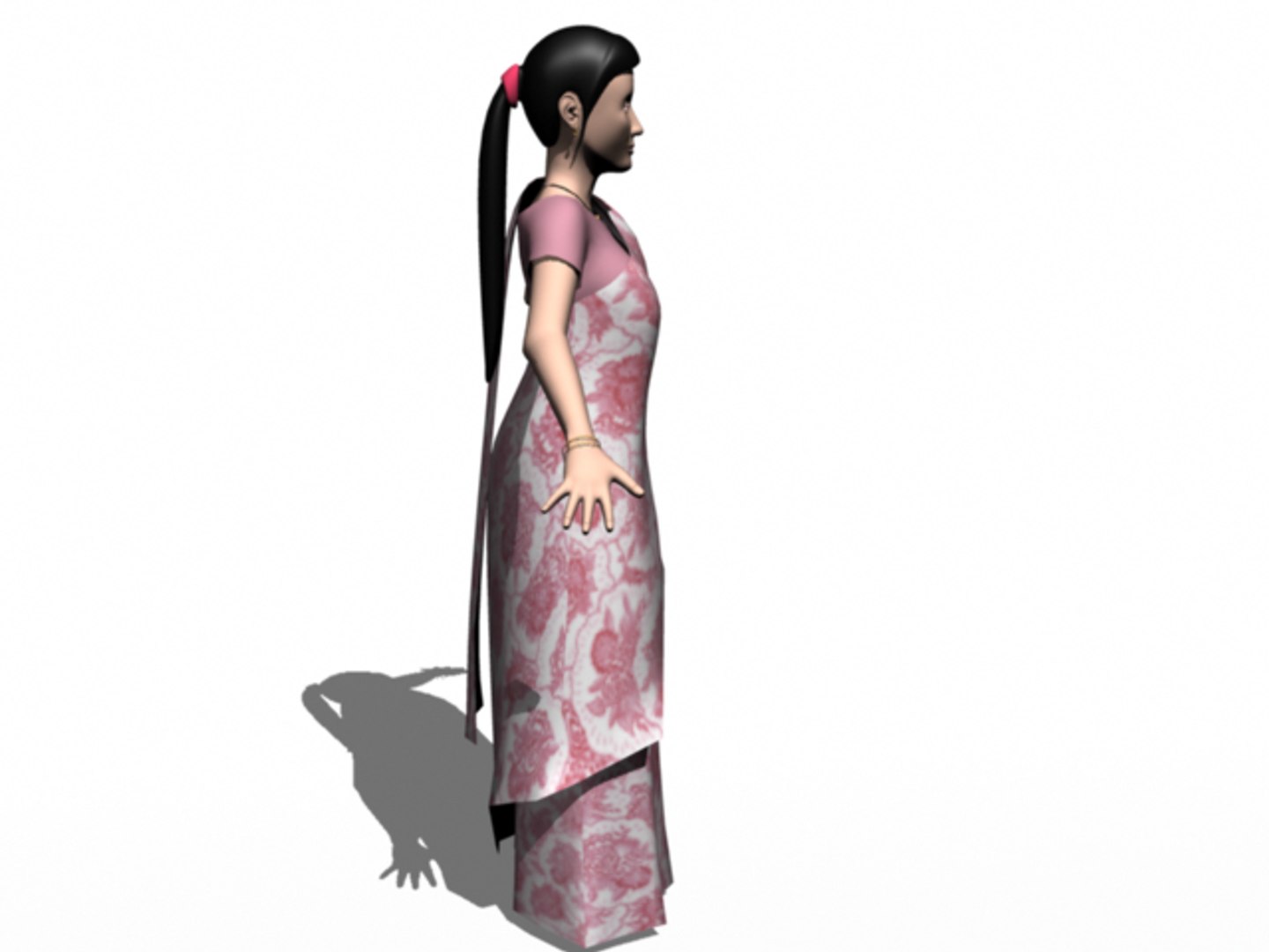 3d - Women Wearing Sadi Model