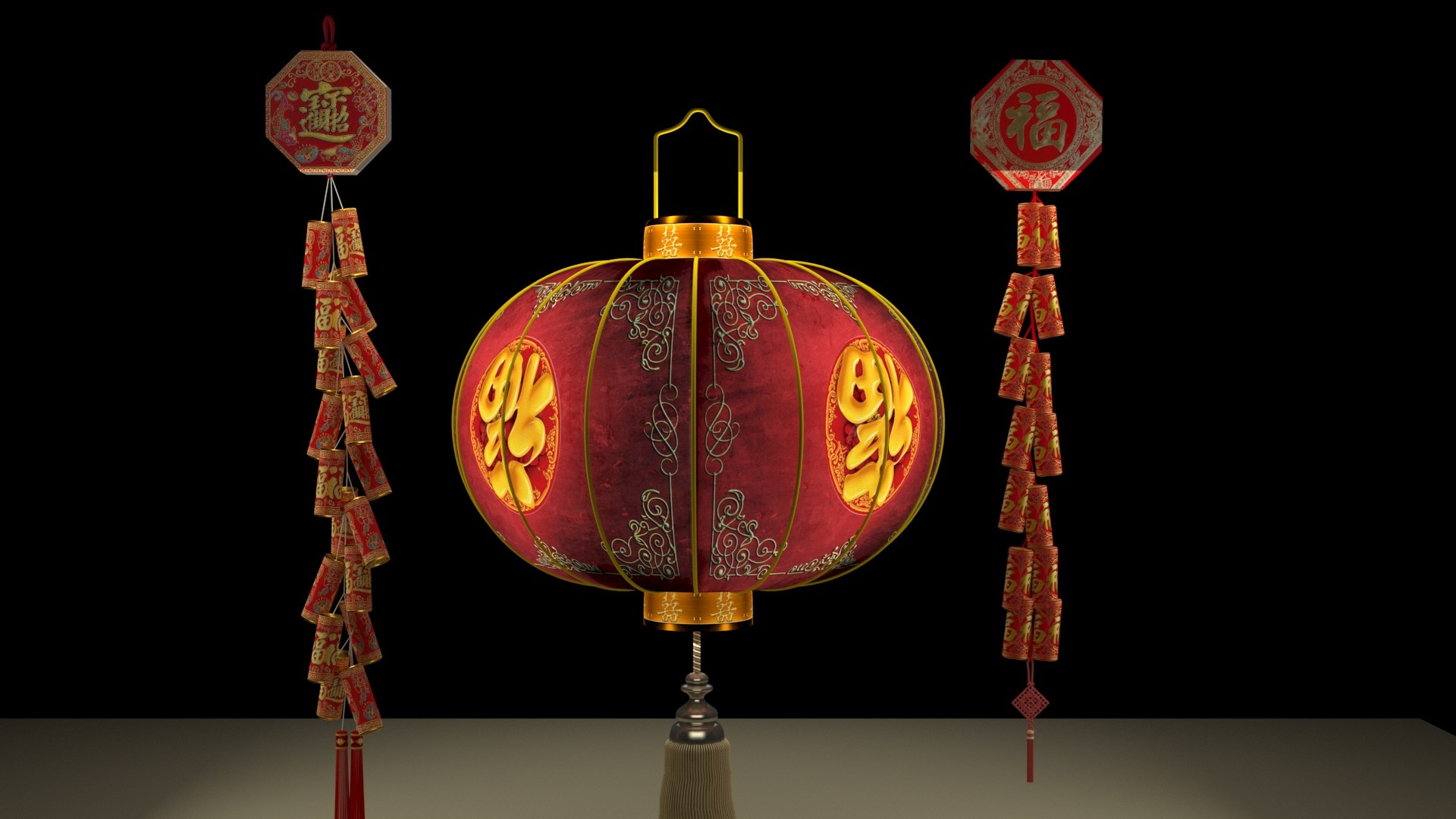 Chinese Lantern 3D Model - TurboSquid 1672386