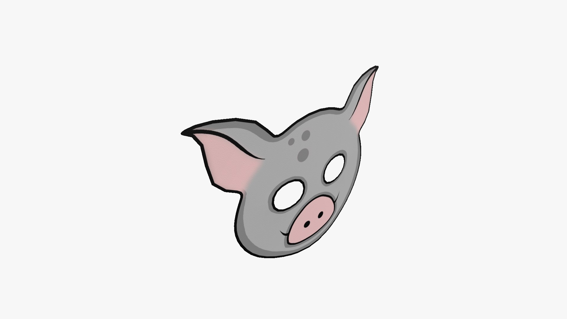 3D Model 04 Pig Mask Paper Collection - Character Design Fashion ...