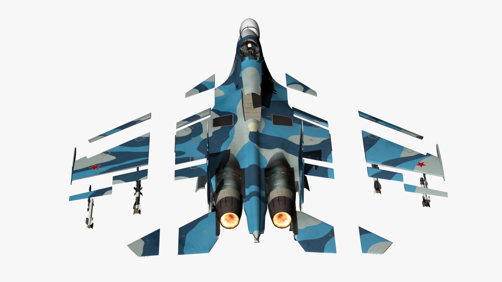 3D sukhoi naval flanker model - TurboSquid 1313100