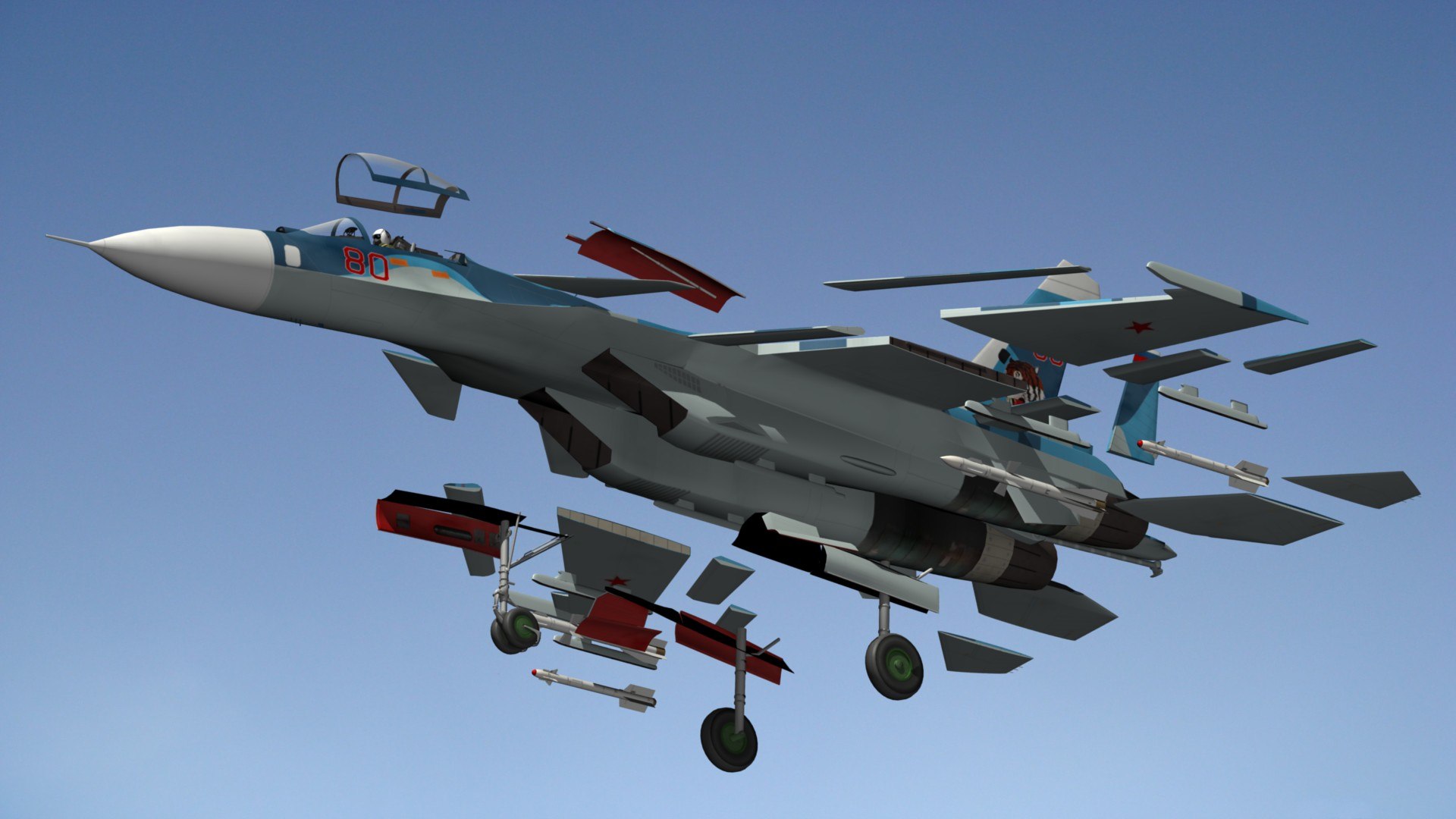 3D sukhoi naval flanker model - TurboSquid 1313100