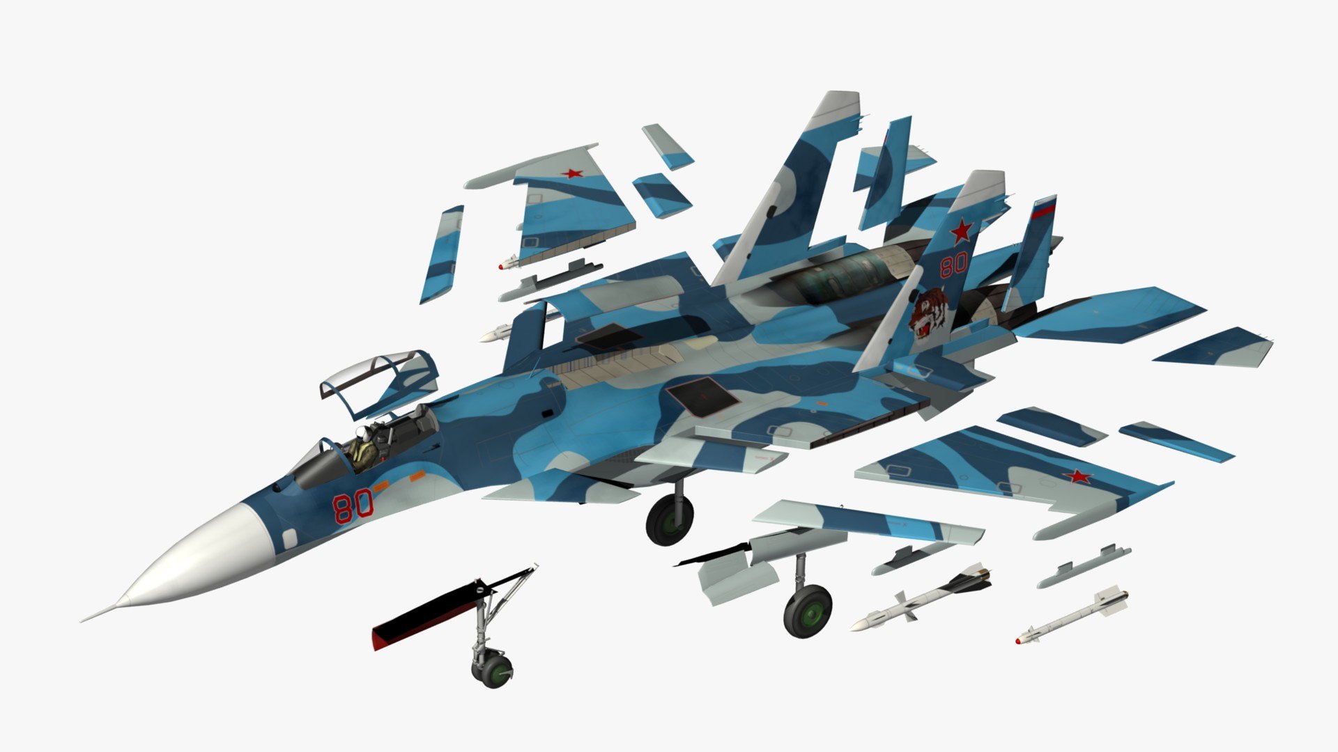 3D sukhoi naval flanker model - TurboSquid 1313100
