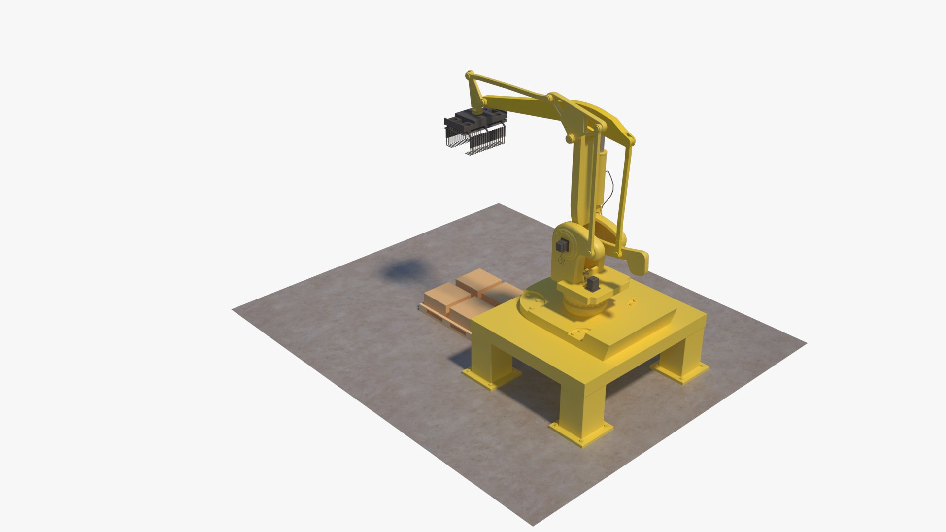 Industrial Palletizing Robot 3D Model - TurboSquid 2139095