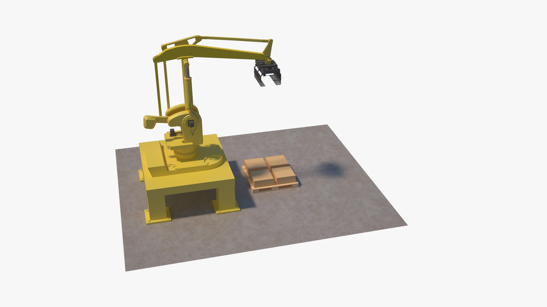 Industrial Palletizing Robot 3D Model - TurboSquid 2139095