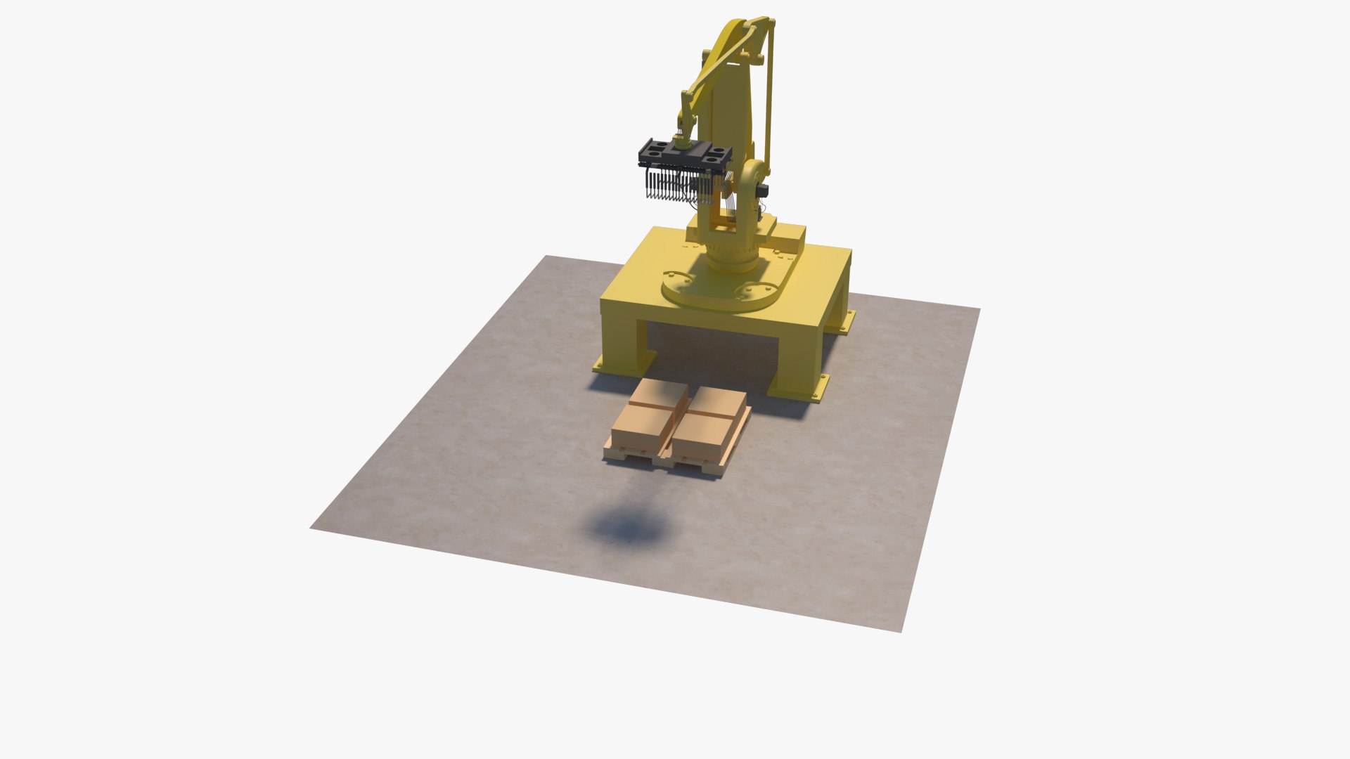 Industrial Palletizing Robot 3D Model - TurboSquid 2139095