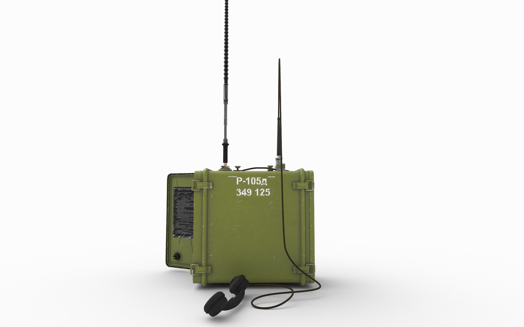 Army Field Radio R-105D 3D Model - TurboSquid 2216901