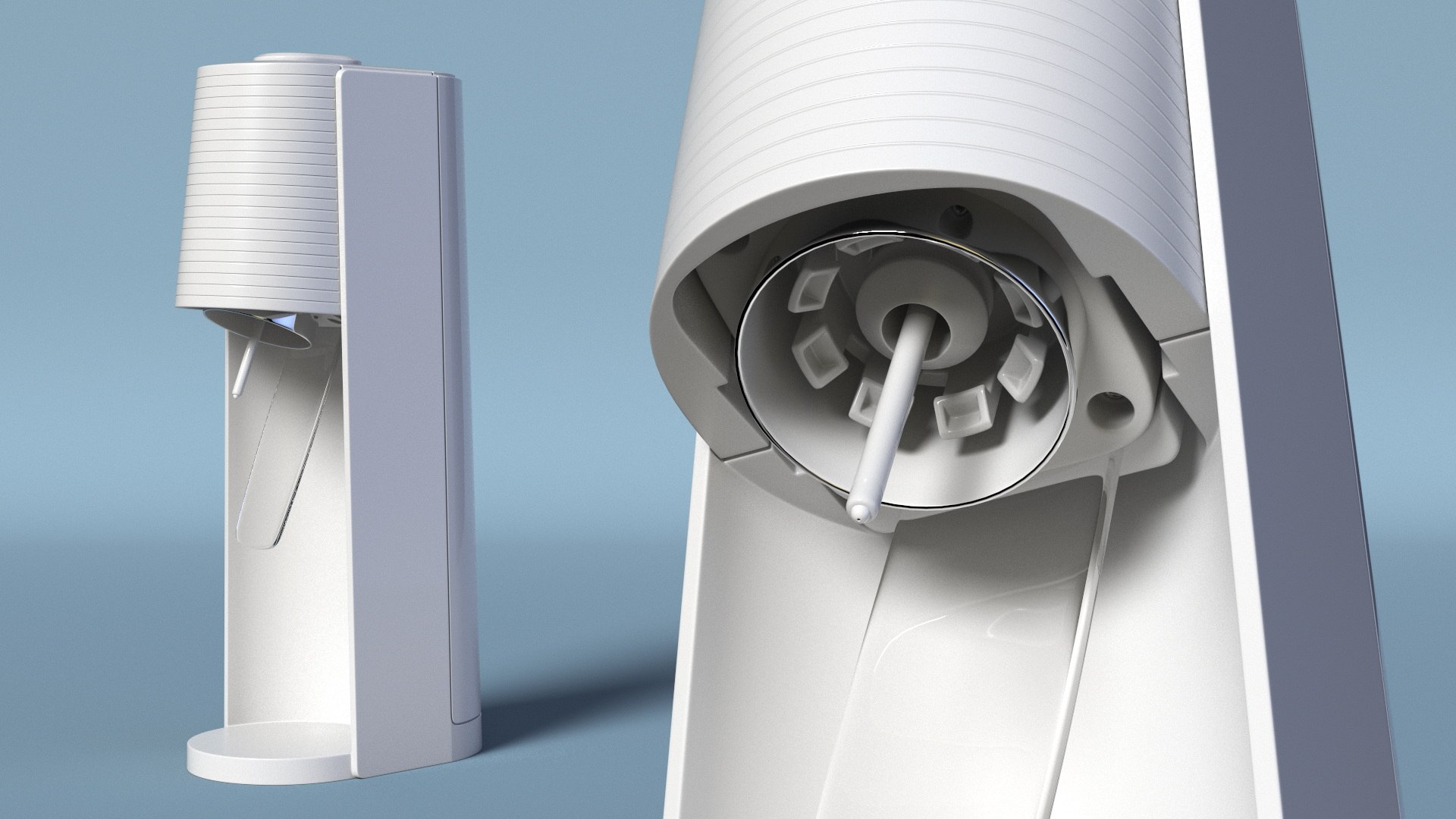 3D Model Soda Carbonating Machine White - TurboSquid 2490278