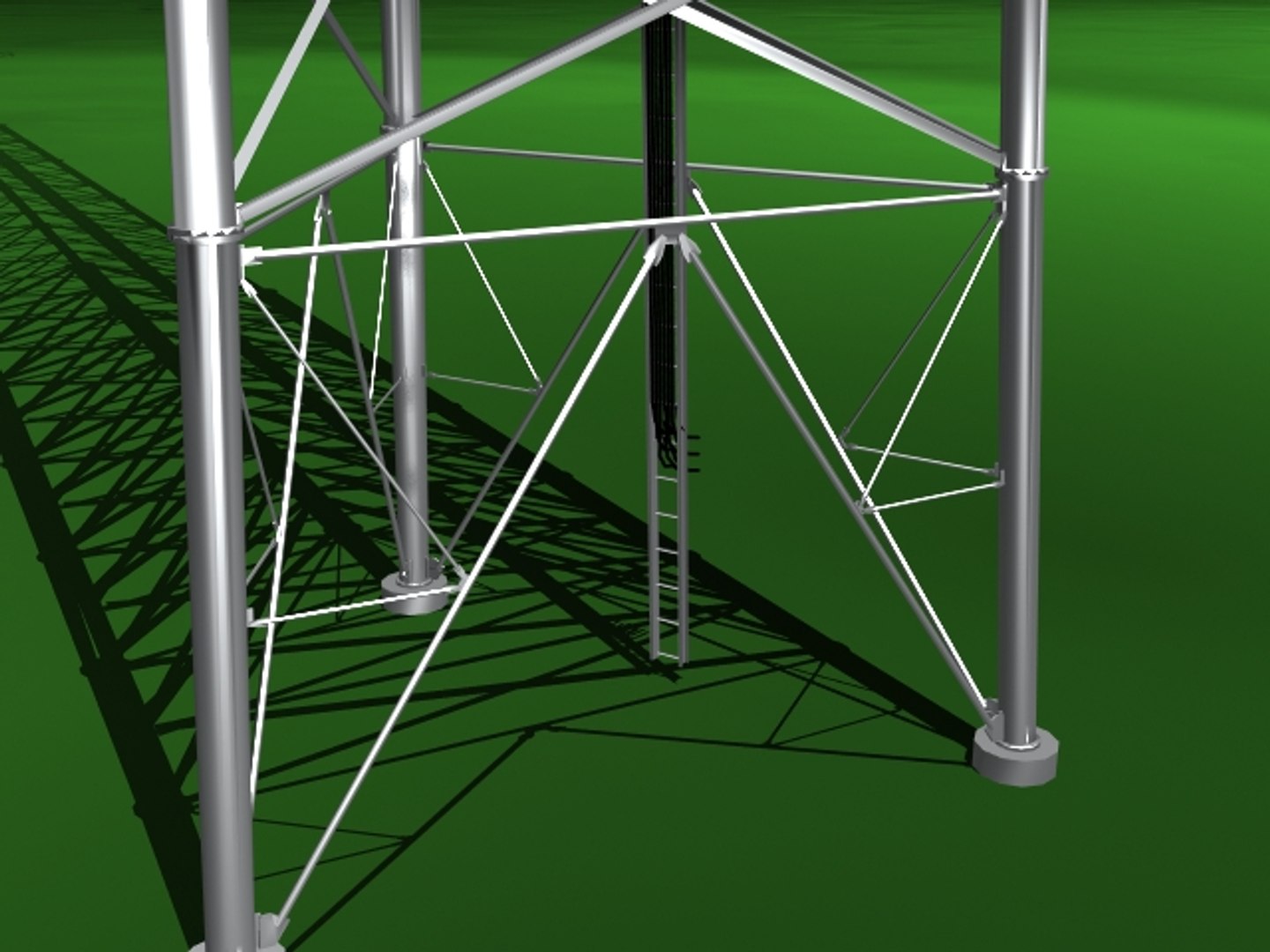 3d Radio Tower Antennas Model