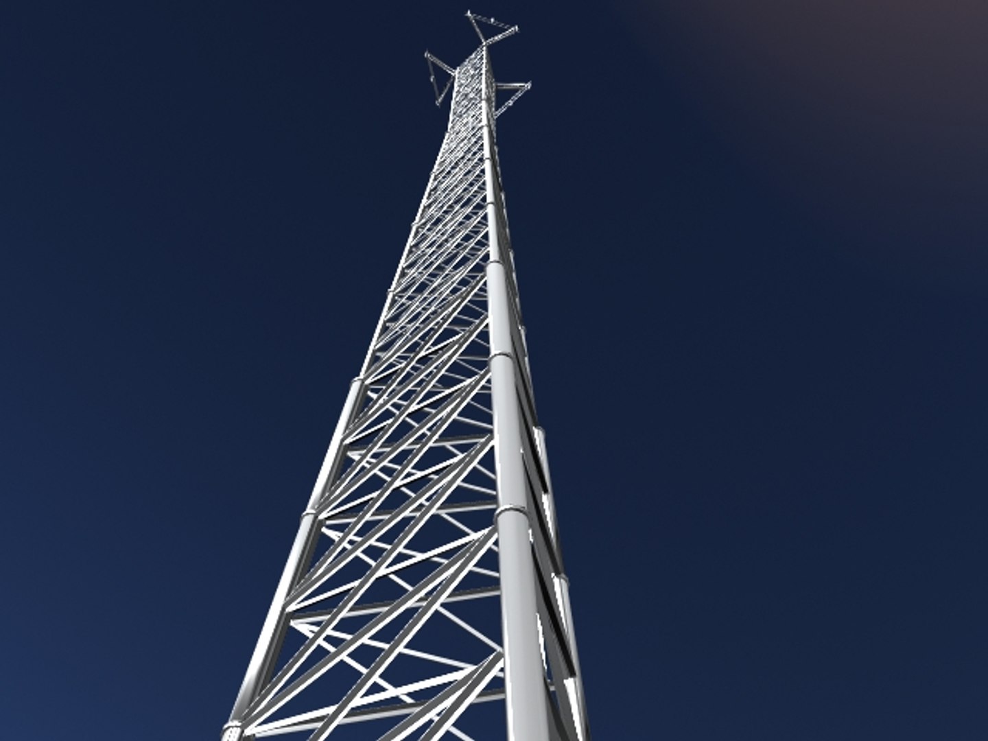 3d Radio Tower Antennas Model