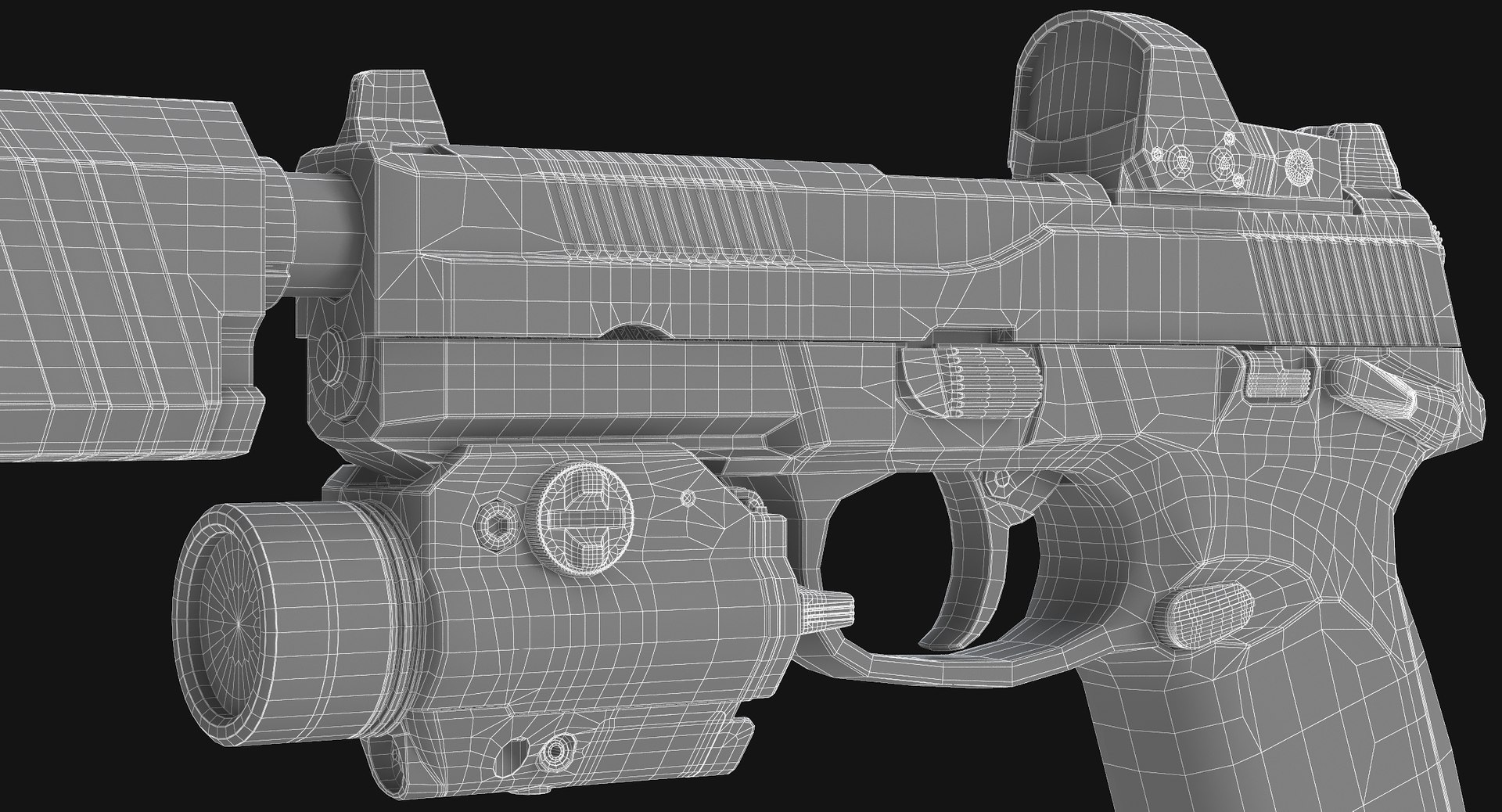 Fn Fnx-45 Tactical Sight 3D - TurboSquid 1194970