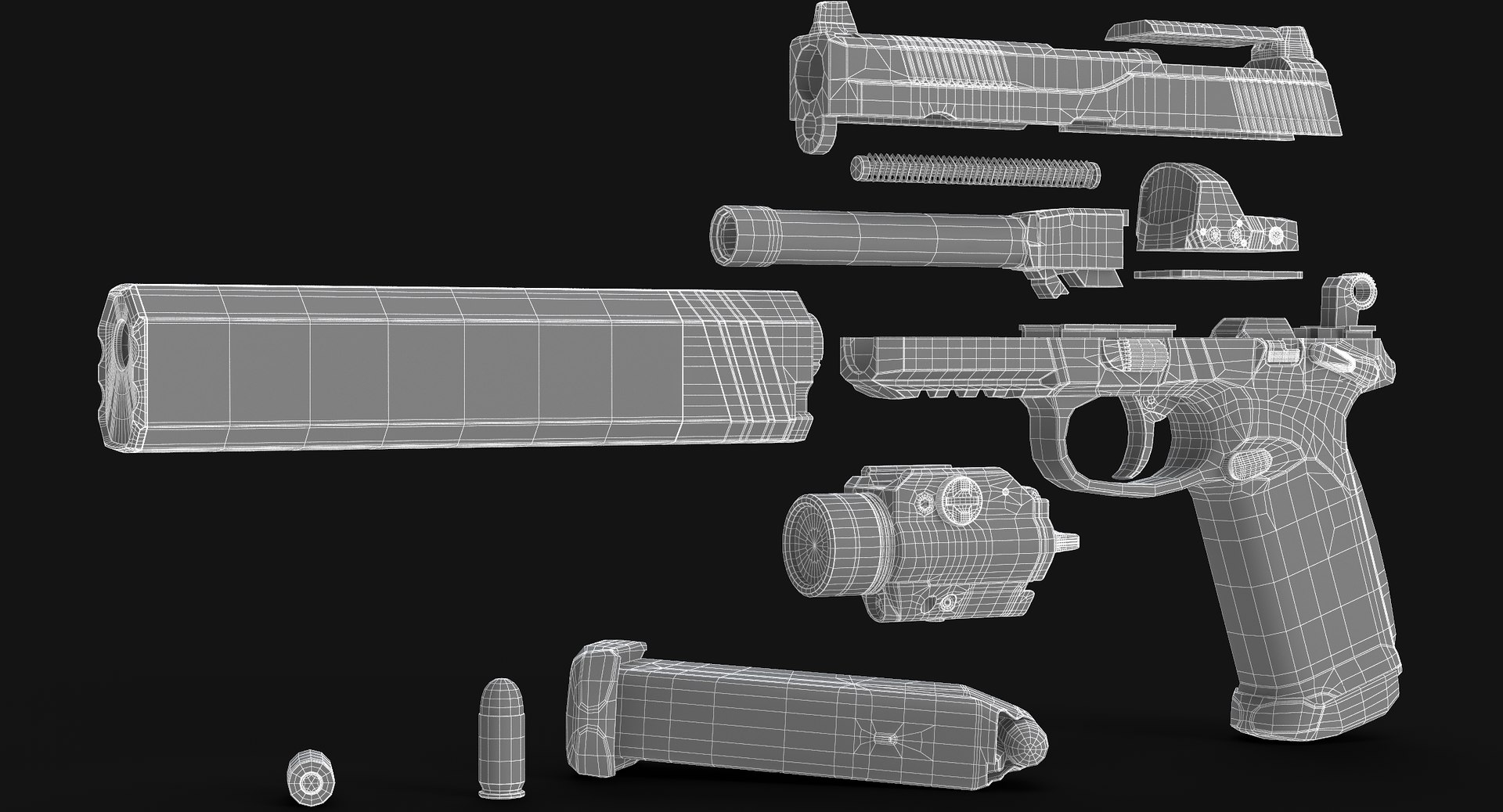 Fn Fnx-45 Tactical Sight 3D - TurboSquid 1194970