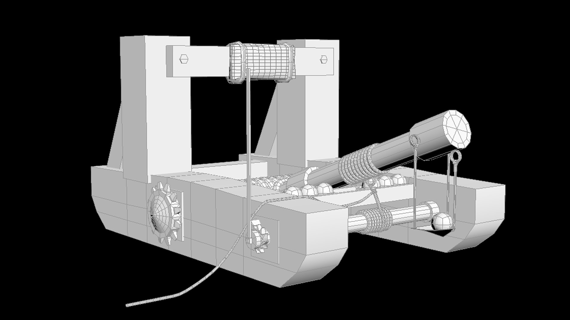 Mangonel 3D model - TurboSquid 1734521