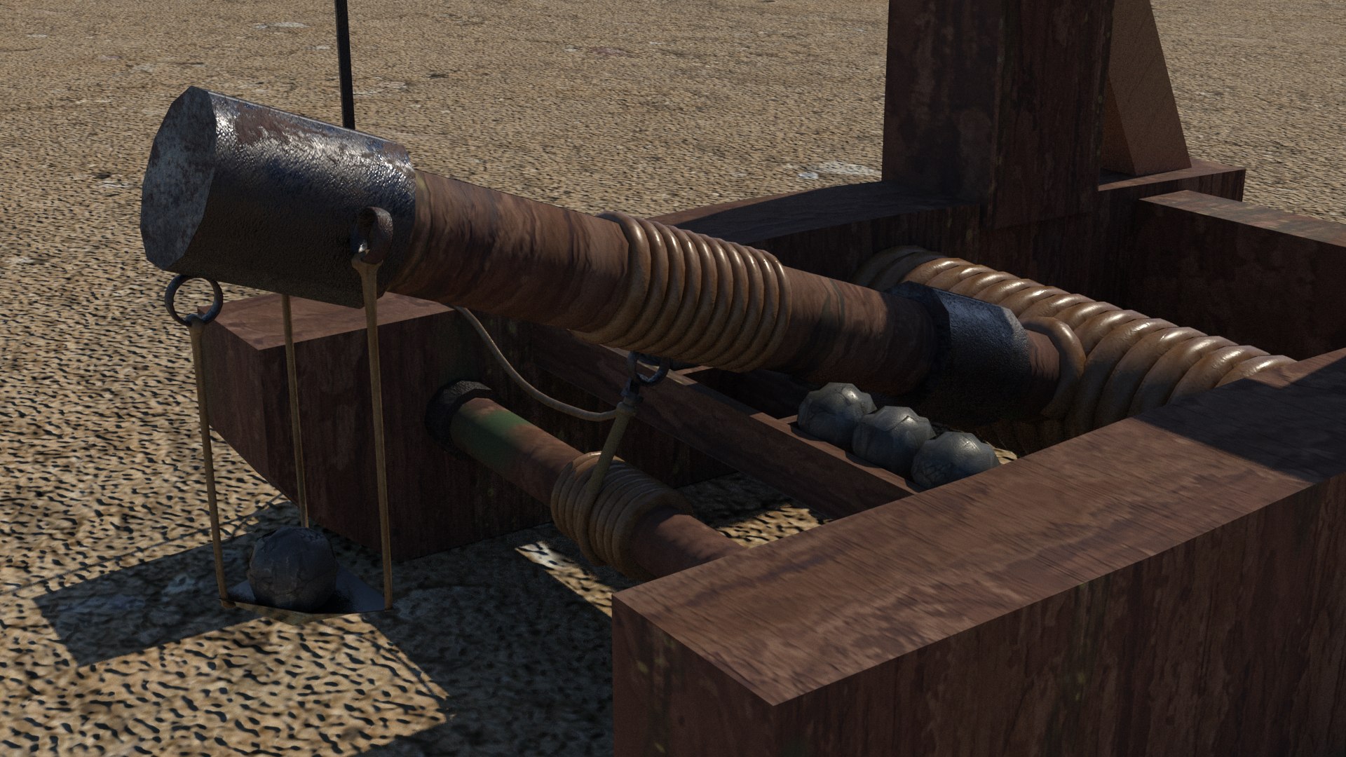 Mangonel 3D model - TurboSquid 1734521