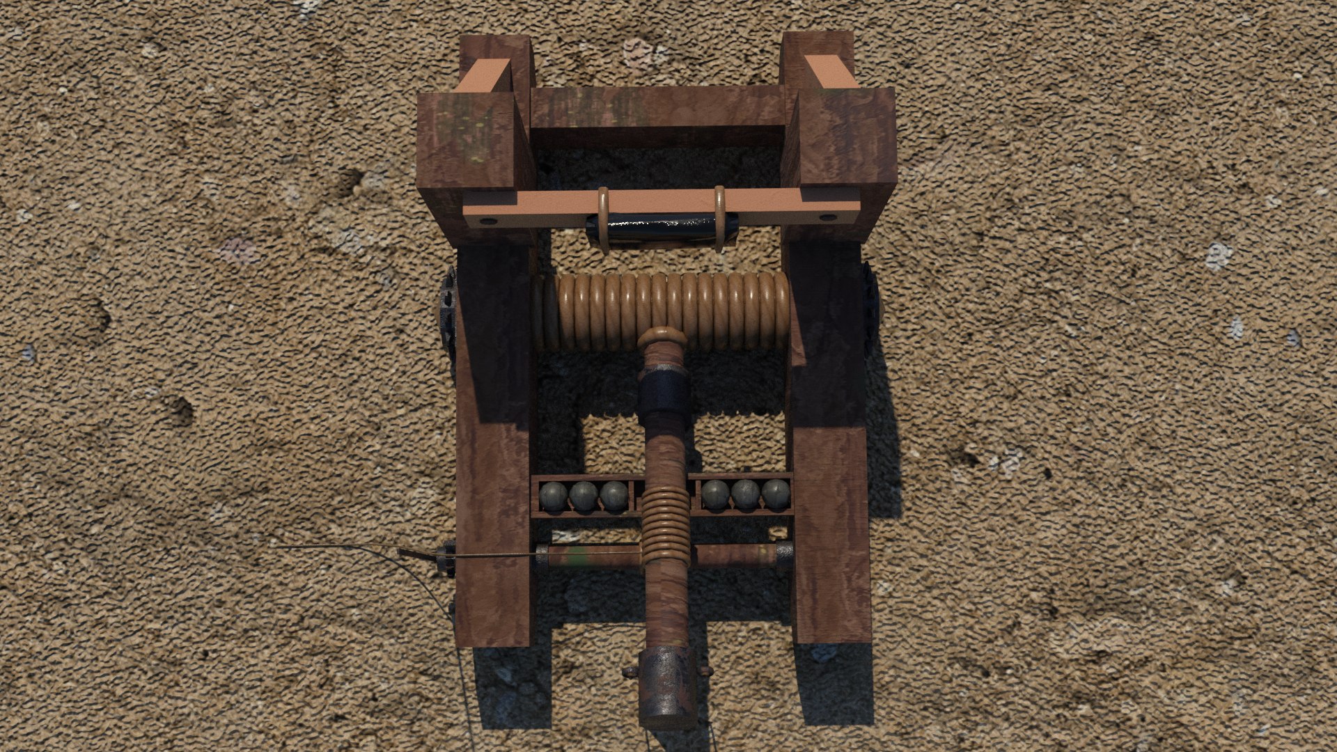 Mangonel 3D model - TurboSquid 1734521