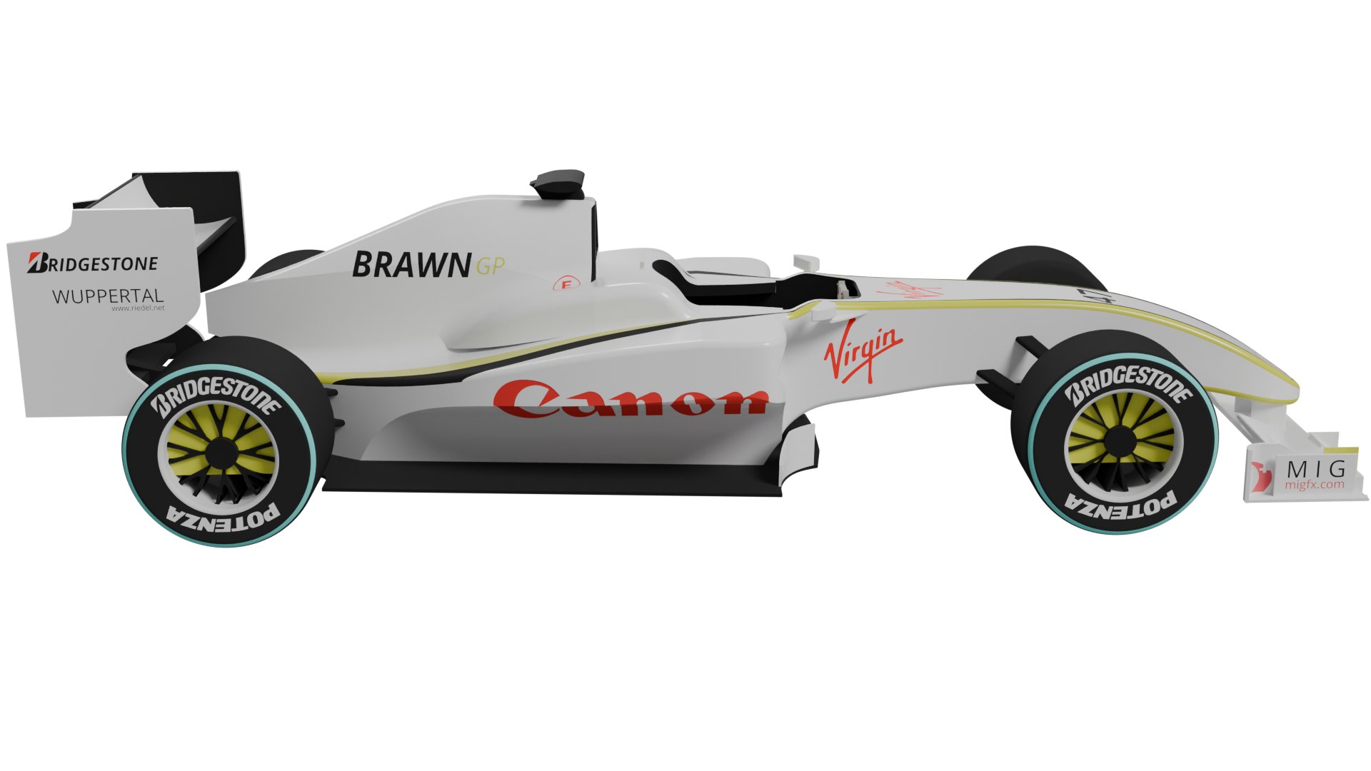 3D Brawn GP - TurboSquid 2234122