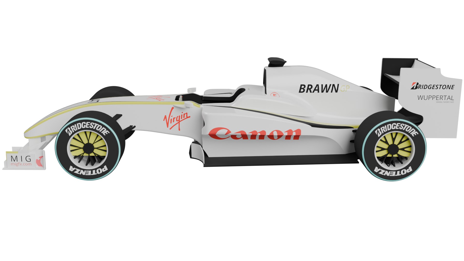 3D Brawn GP - TurboSquid 2234122